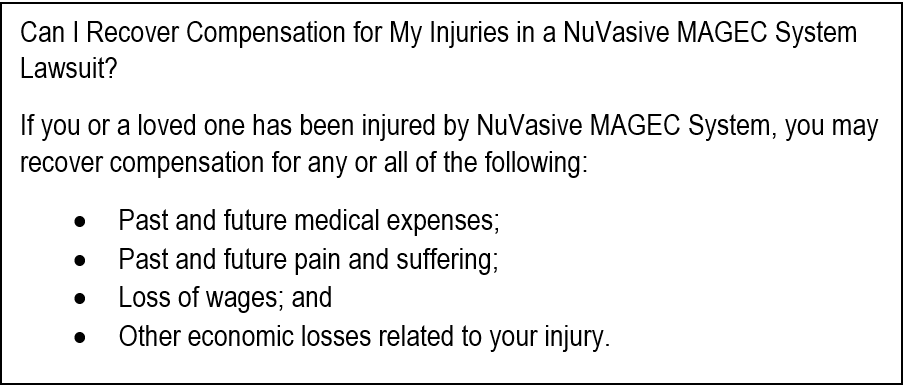Sayville NuVasive MAGEC System Lawsuit Lawyer