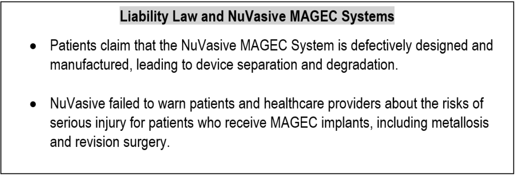 Sayville NuVasive MAGEC System Lawsuit Lawyer